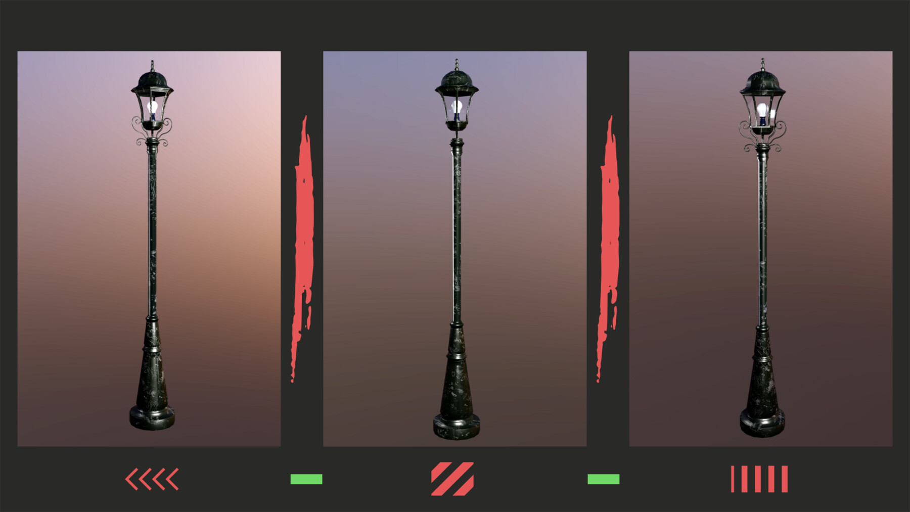 ArtStation - Streetlamps 6Pack Vol. 01 | Game Assets