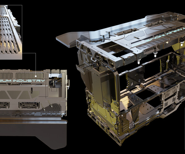 ArtStation - Sci-Fi Computer Station | Resources