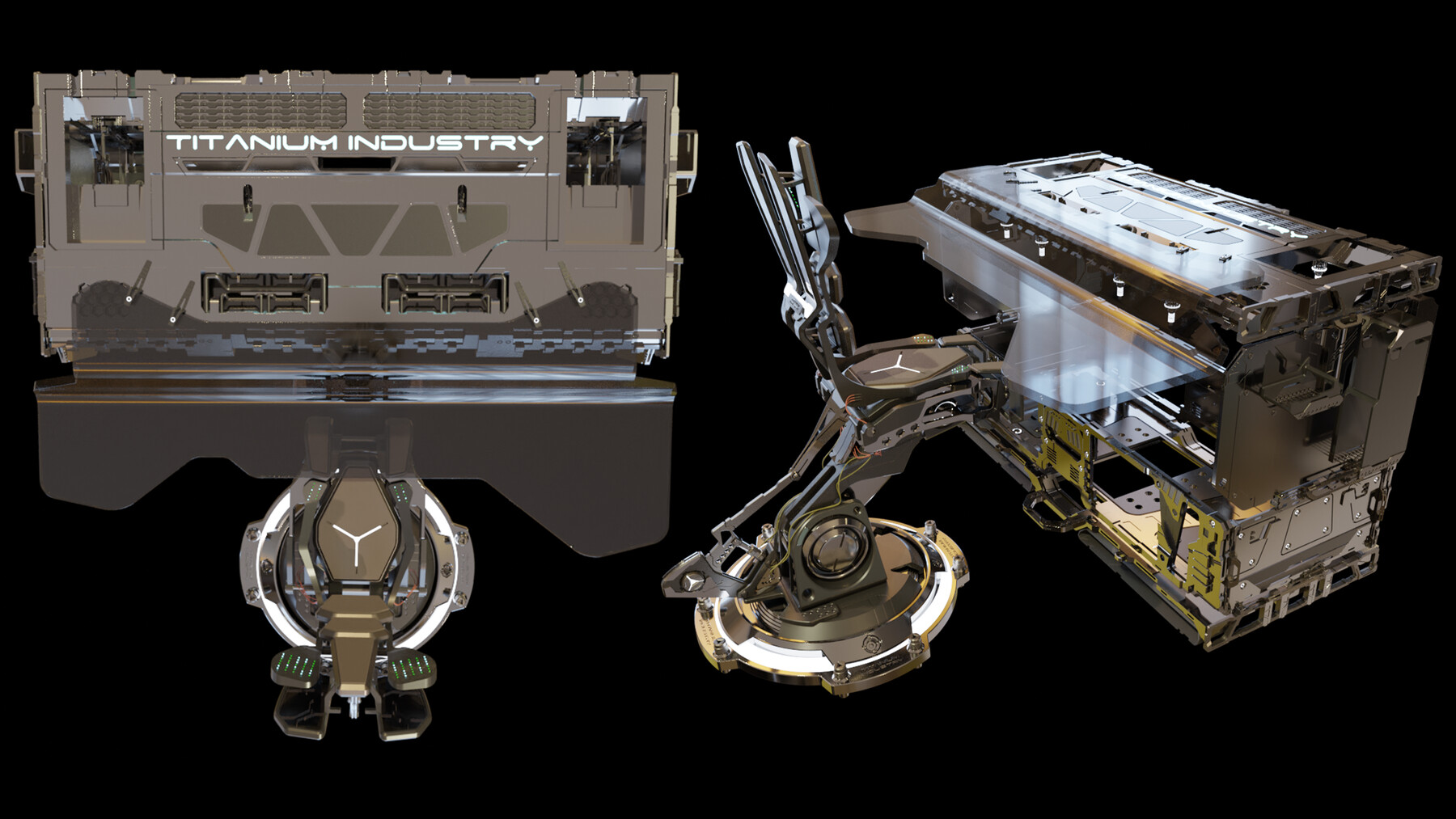 ArtStation - Sci-Fi Computer Station | Resources