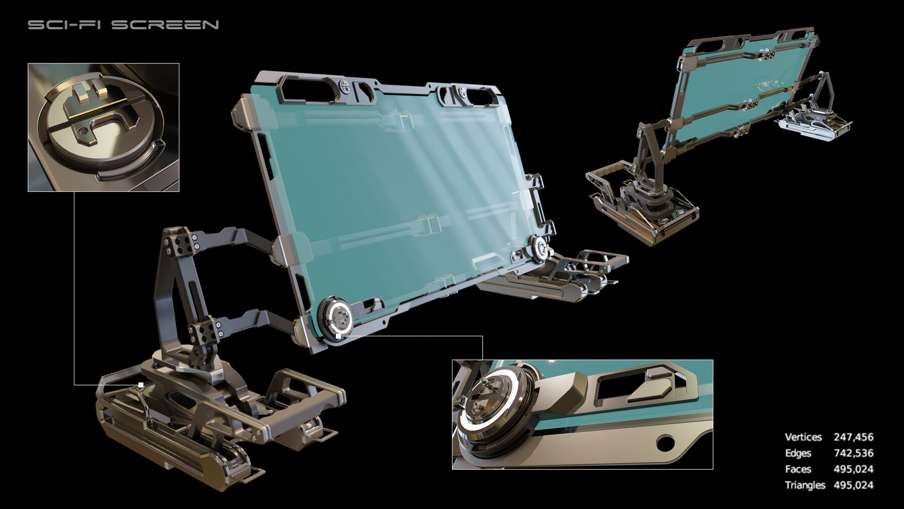 Artstation Sci Fi Computer Station Resources