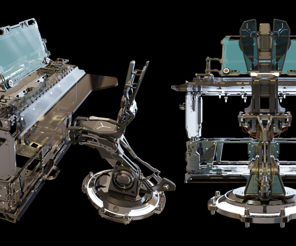 ArtStation - Sci-Fi Computer Station | Resources