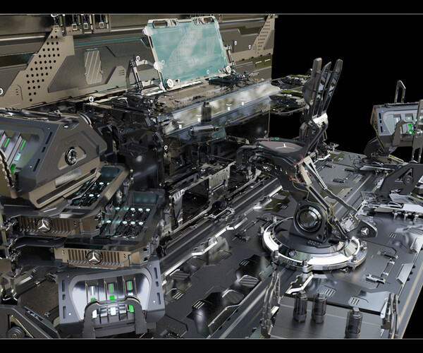 ArtStation - Sci-Fi Computer Station | Resources