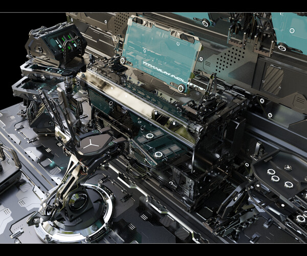 ArtStation - Sci-Fi Computer Station | Resources