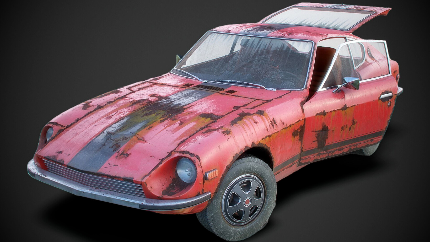 ArtStation - set of classic coupe PBR car with interior in 9 color ...