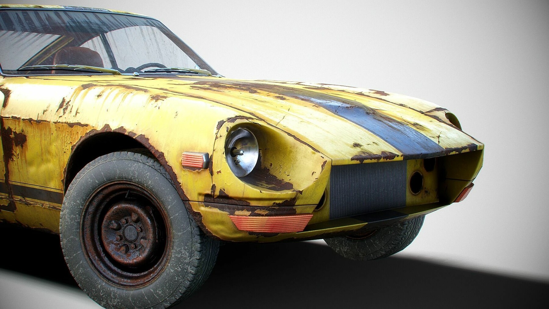 ArtStation - set of classic coupe PBR car with interior in 9 color ...