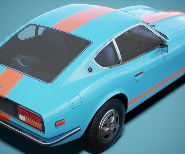 ArtStation - set of classic coupe PBR car with interior in 9 color ...