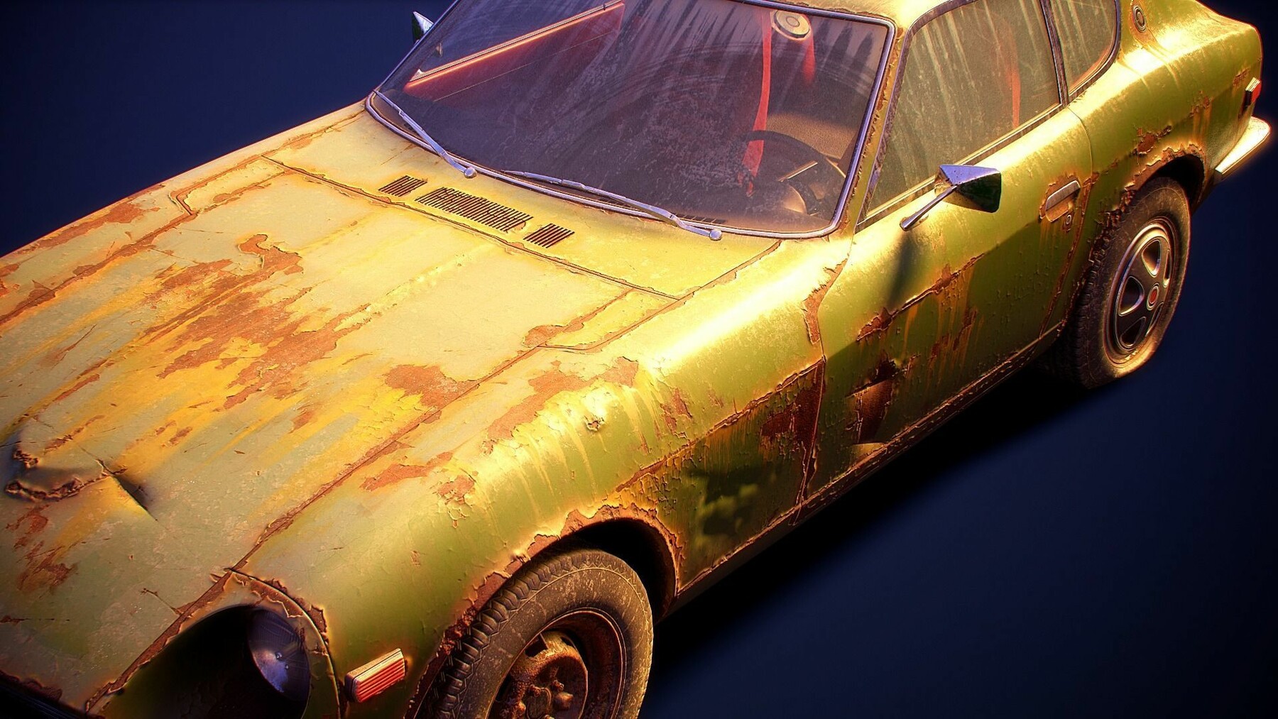 ArtStation - set of classic coupe PBR car with interior in 9 color ...