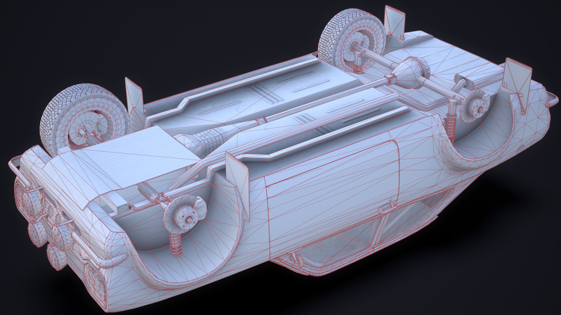 ArtStation - set of Retro derby PBR car with interior in 9 color ...