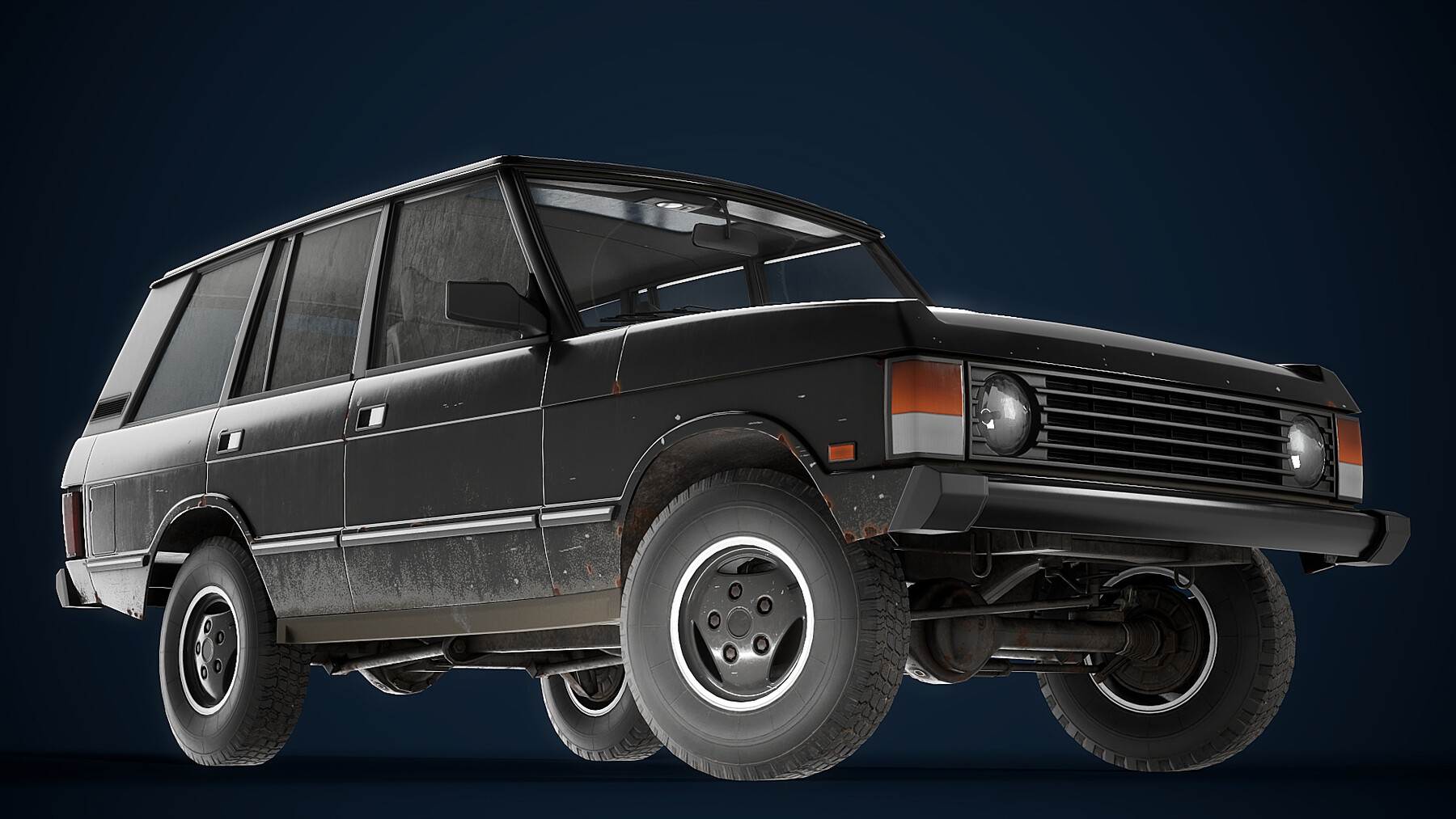ArtStation - set of rangerover PBR car with interior in 9 color ...