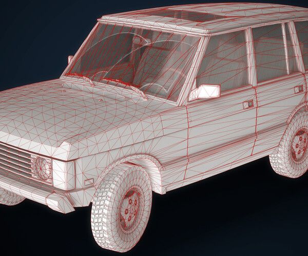 ArtStation - set of rangerover PBR car with interior in 9 color ...