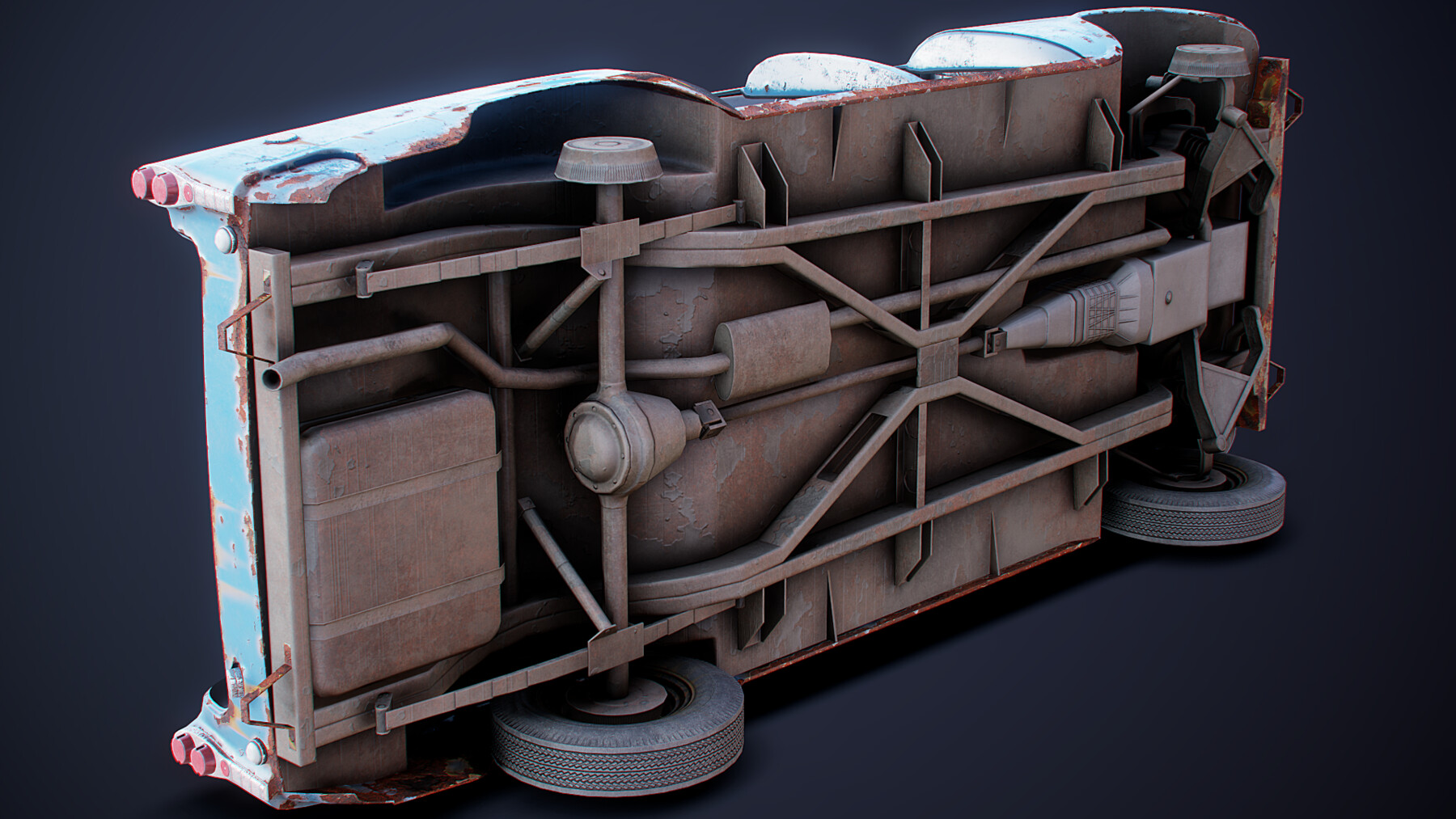 ArtStation - set of Retro taxi PBR car with interior in 9 color ...