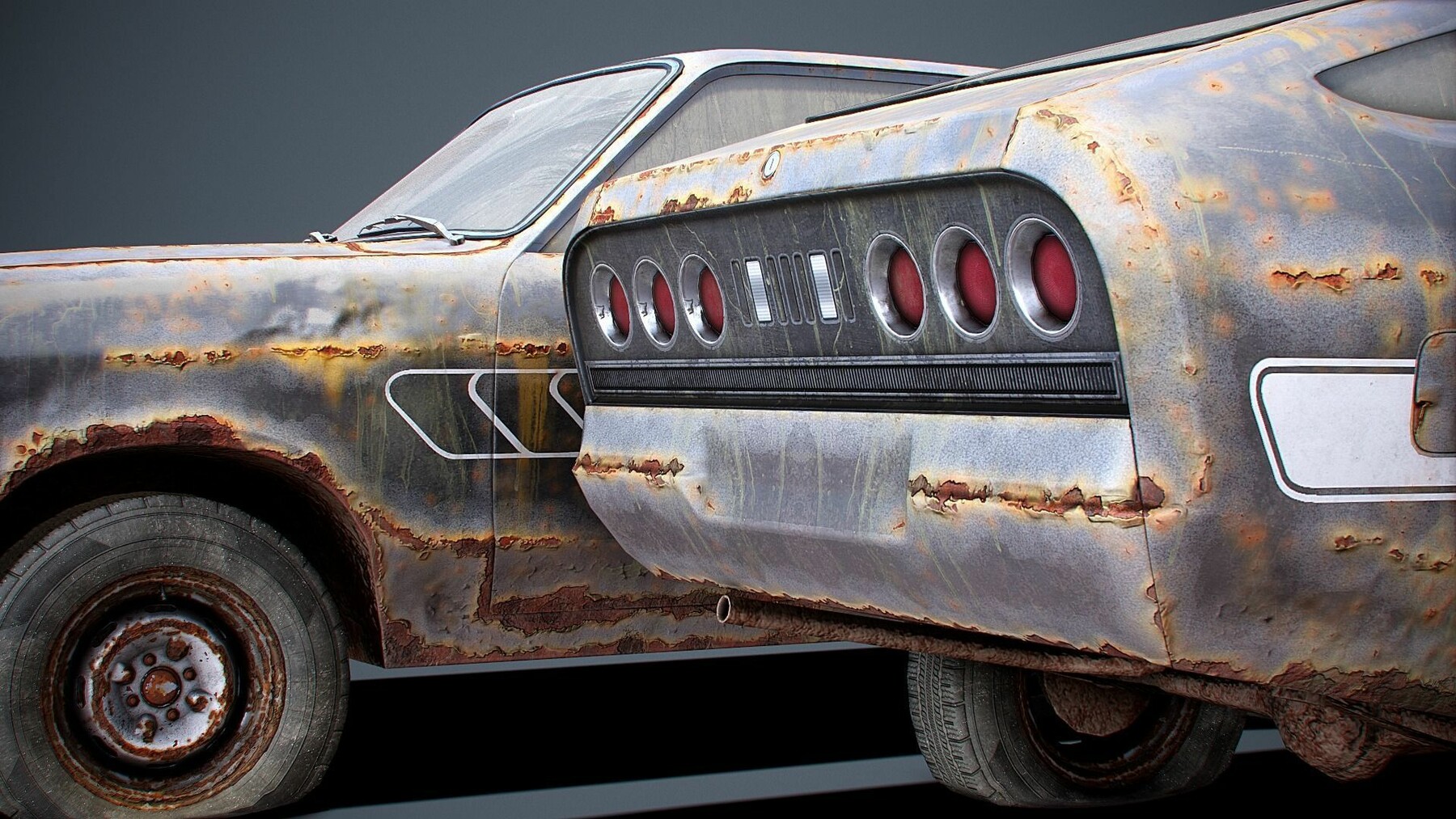 ArtStation - Old Classic PBR car coupe set with interior in 9 color ...