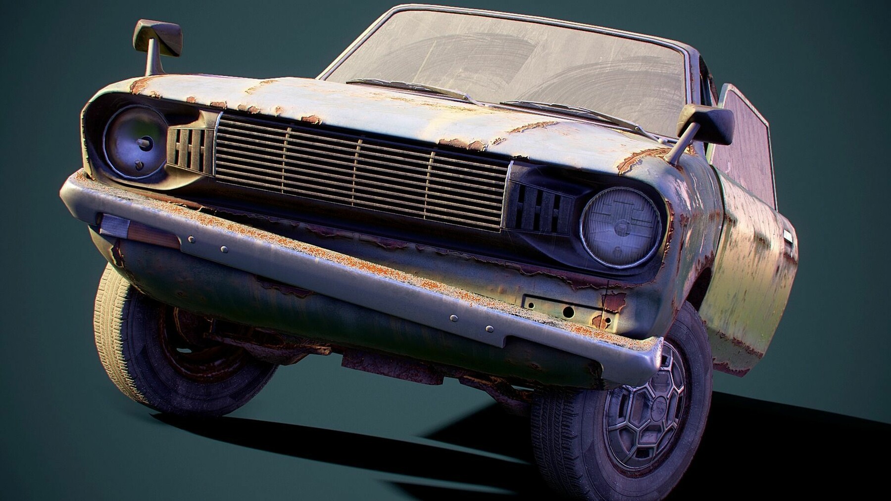 ArtStation - Old Classic PBR car coupe set with interior in 9 color ...