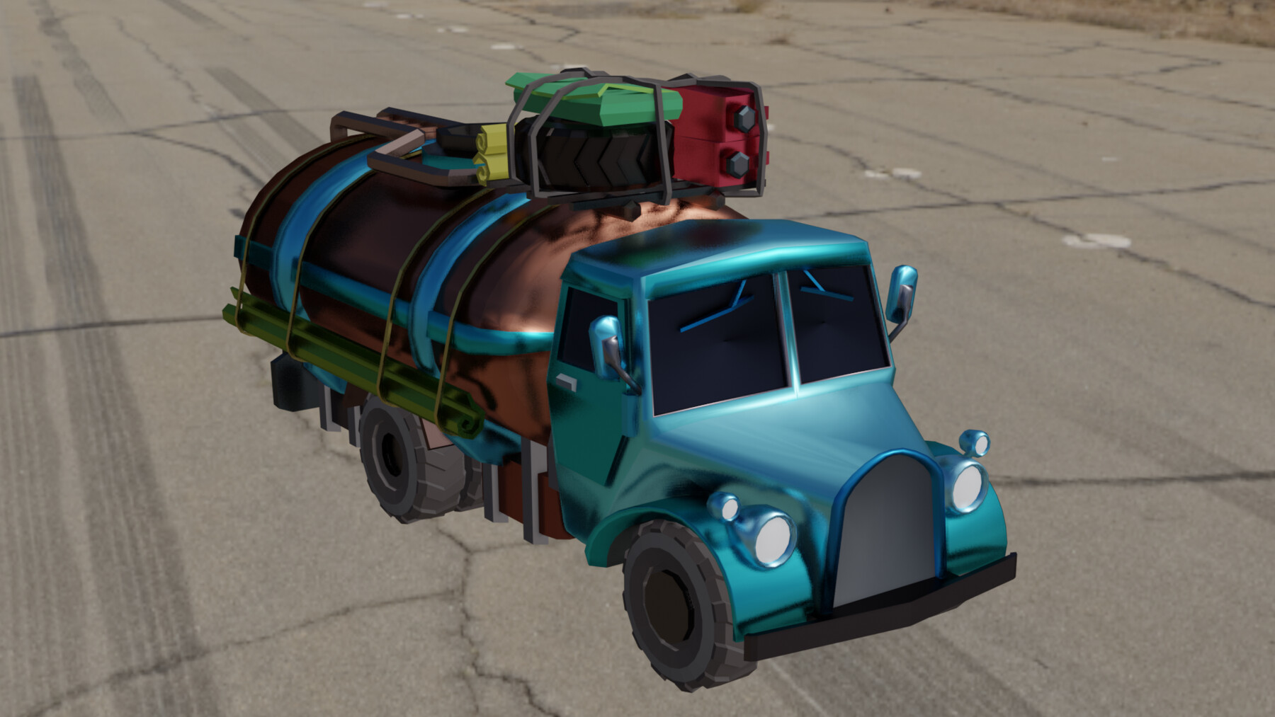 ArtStation - TANKER LOAD TRUCK GAME READY 3D MODEL | Resources
