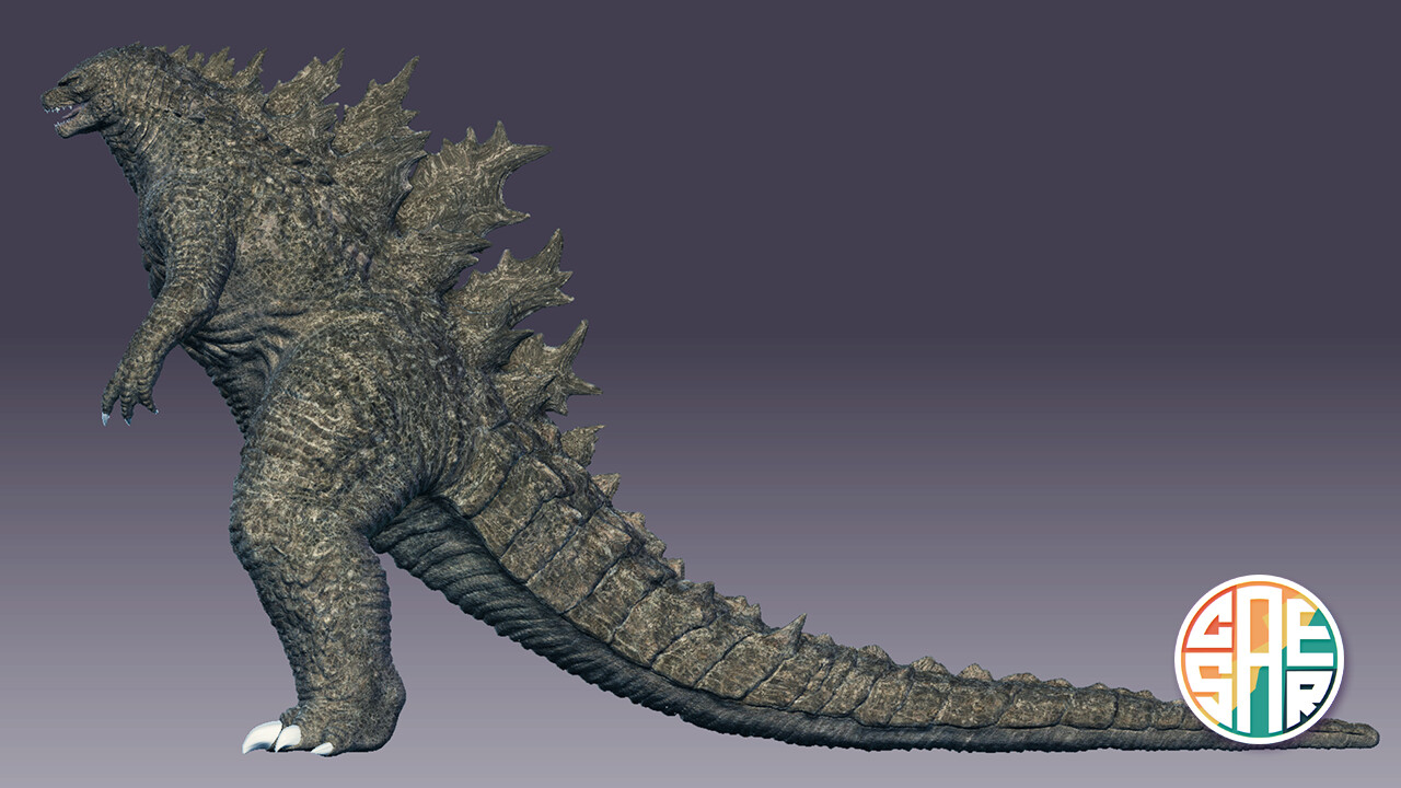 ArtStation - Godzilla High poly model | Game Assets