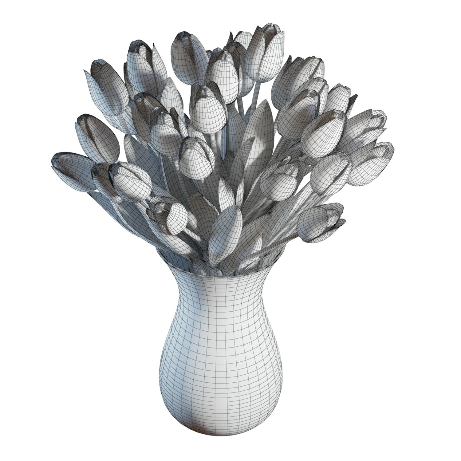 ArtStation - 3D model / Flower Set 18 / Pink Tulips Bouquet | Resources