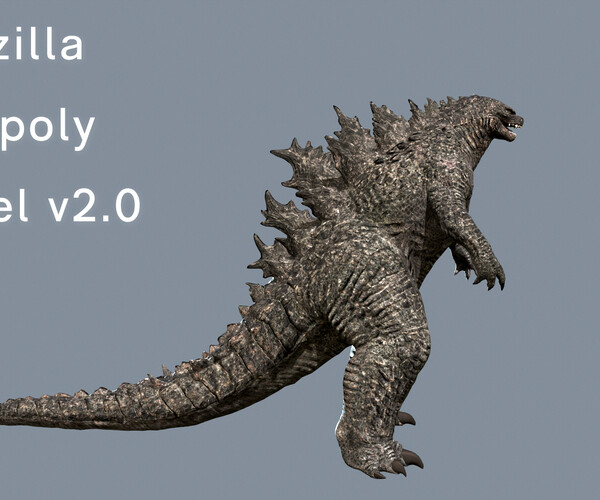 ArtStation - Godzilla Low poly model v2.0 | Game Assets