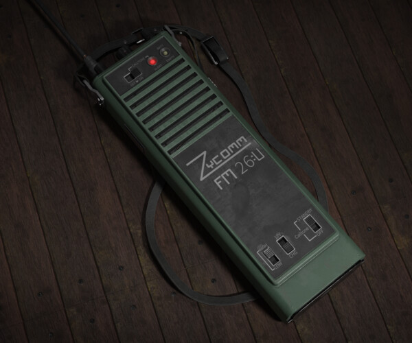 ArtStation - Vintage radio - Game ready PBR Low-poly | Game Assets