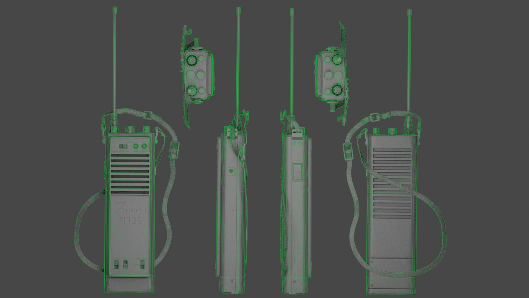 ArtStation - Vintage radio - Game ready PBR Low-poly | Game Assets