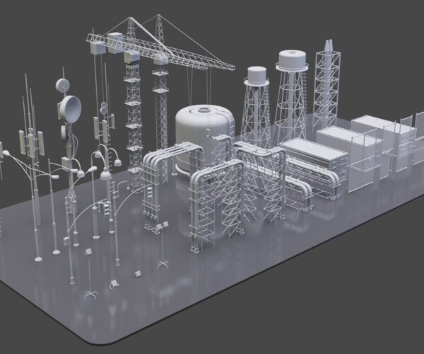 ArtStation - 41+environment kitbash vol 04 | Resources