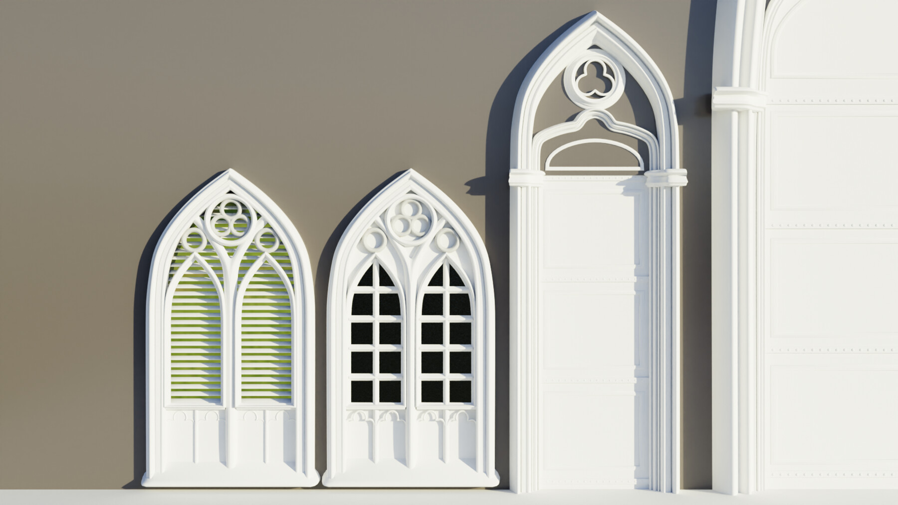 ArtStation - High Quality Gothic Windows & Doors Kitbash | Resources
