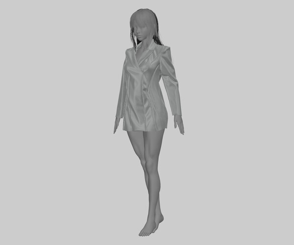 ArtStation - ANIME GIRLS SET: CLO3D, MARVELOUS DESIGNER 3 PROJECTS|+OBJ ...
