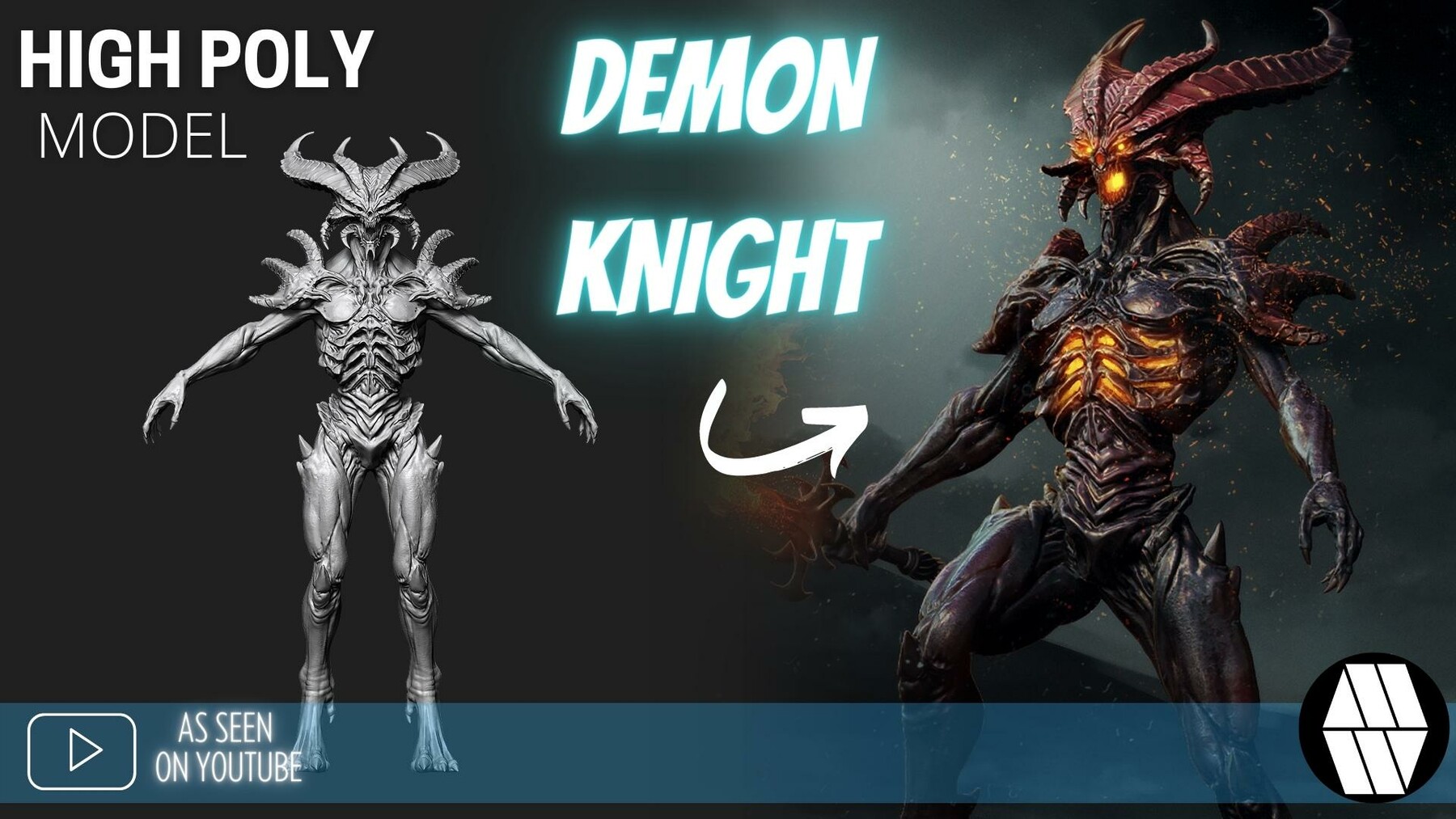 ArtStation - ZBrush Model: Demon Knight High Poly ZTL & FBX | Resources