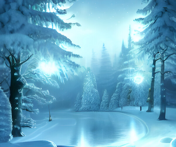 ArtStation - Winter Landscape | Artworks