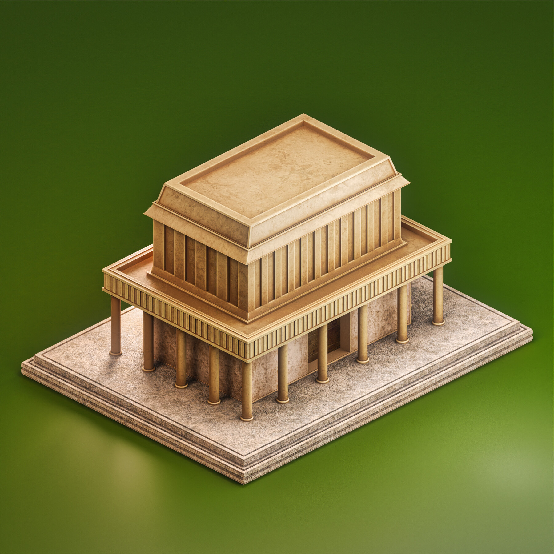 ArtStation - 4 low-poly stylized buildings - Blender format | Resources