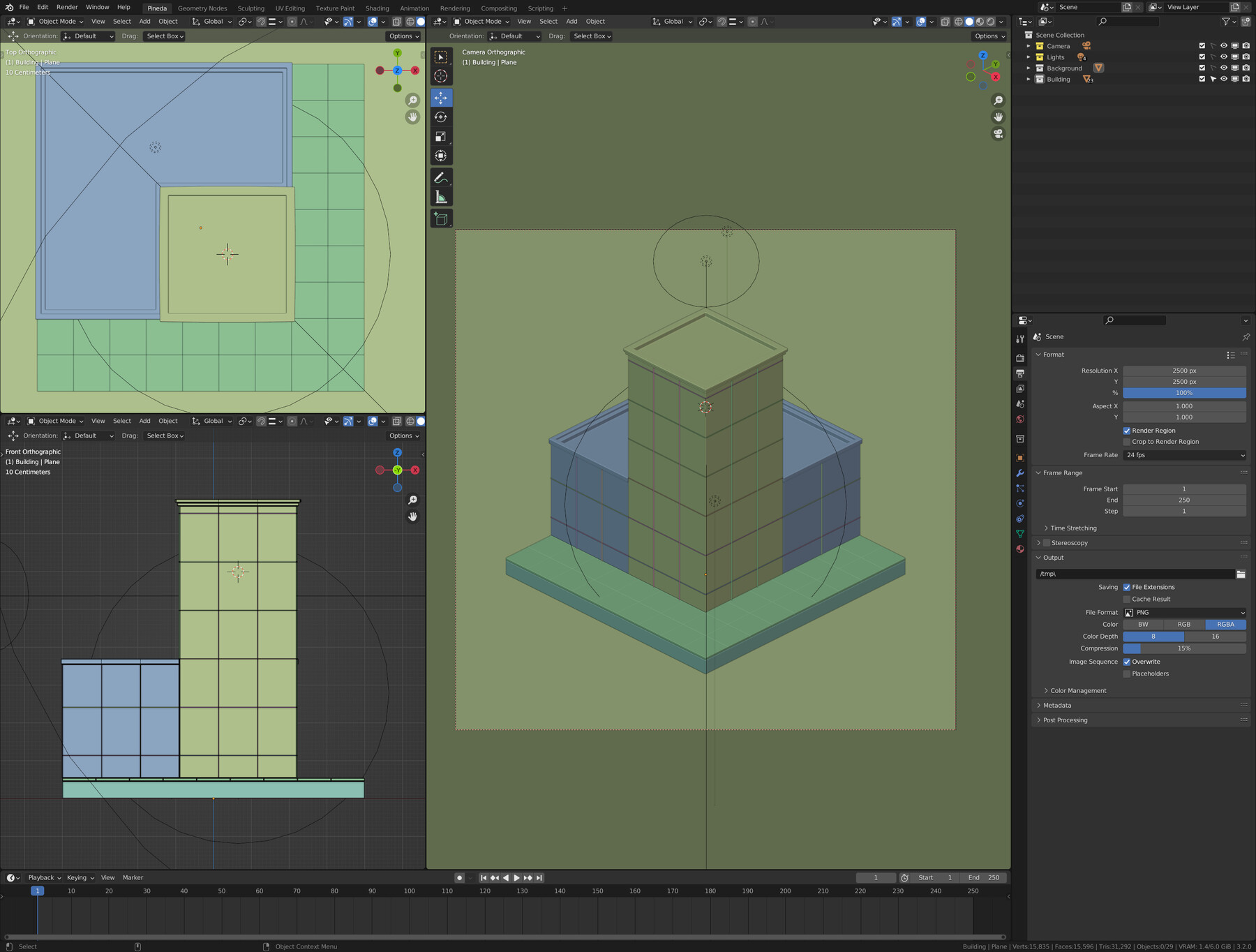 ArtStation - 4 low-poly stylized buildings - Blender format | Resources
