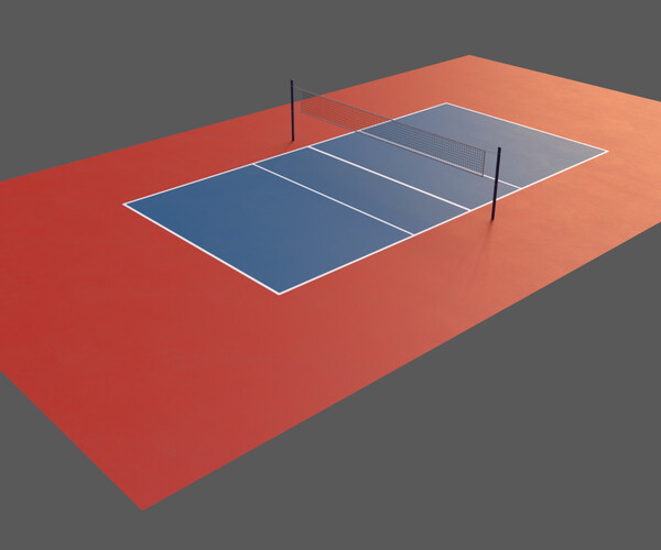 ArtStation - PBR Volleyball Court Floor and Net | Game Assets