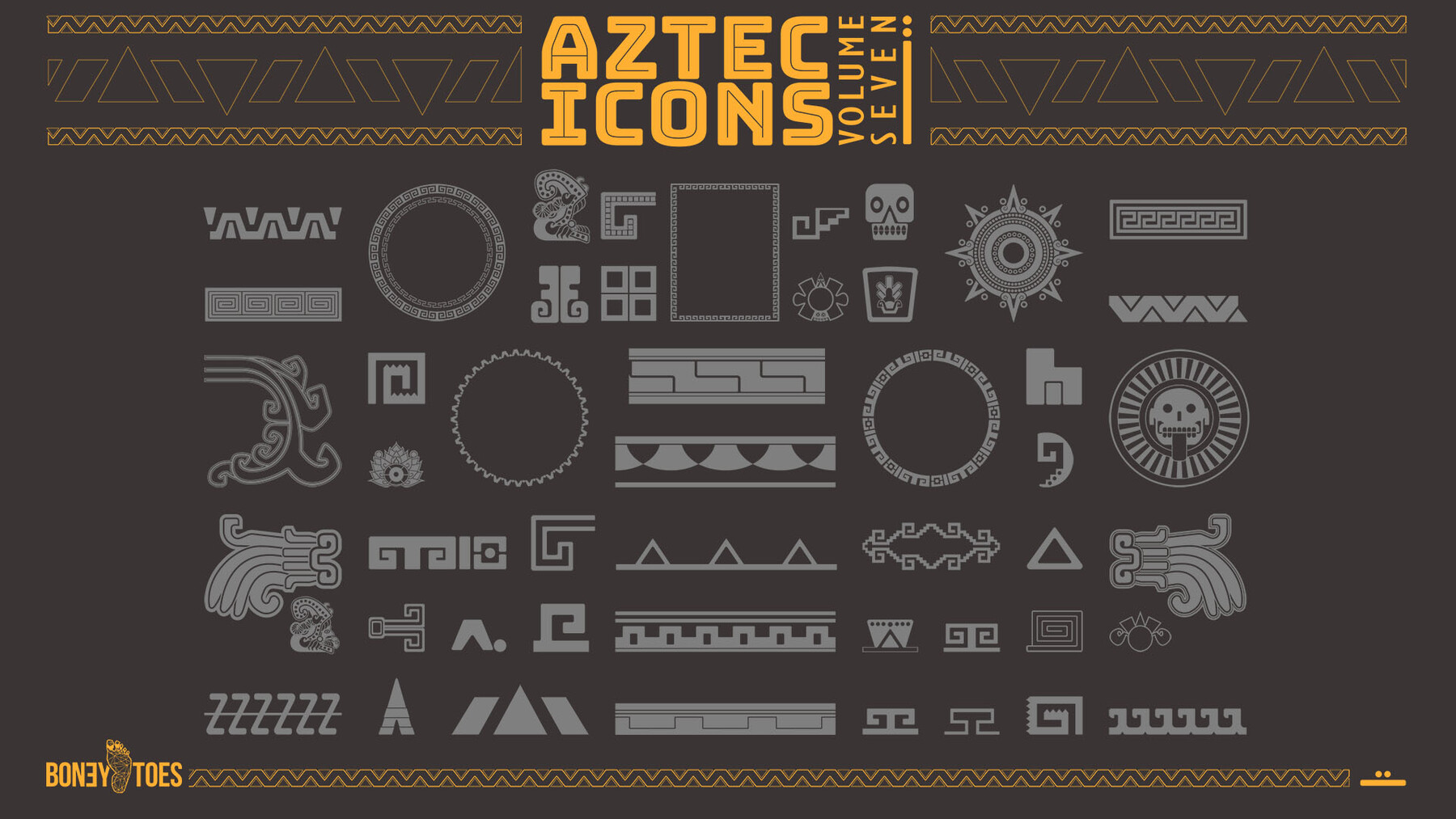 ArtStation - Aztec VECTOR ICONS Volume 7 | Game Assets