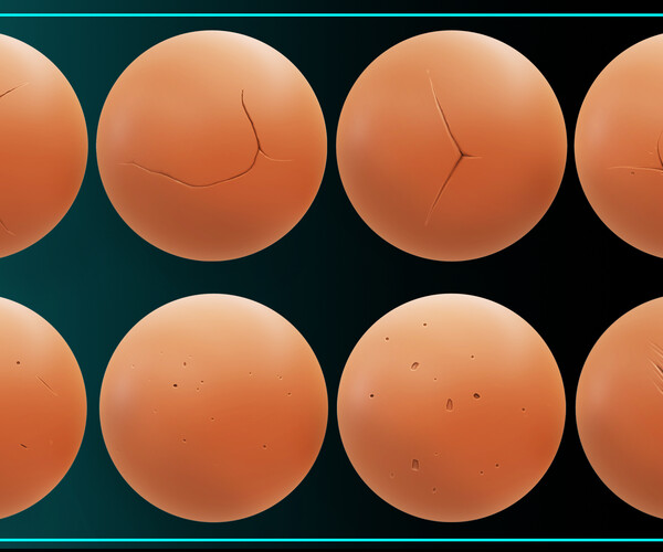ArtStation - 45 Stylized Crack & Damage Vol 02 | Brushes