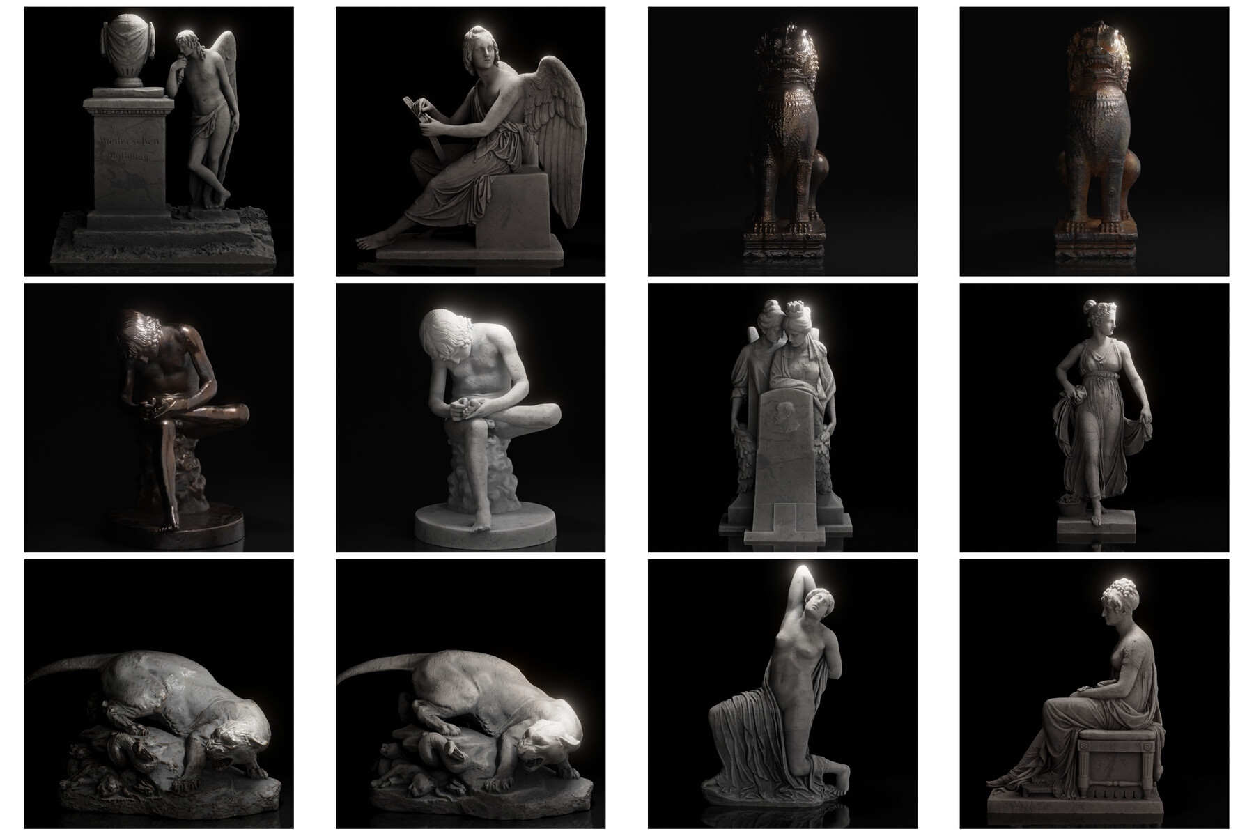 ArtStation - 100+ Scaned Famous Statues in Rome 3d models Pack Ⅰ ...