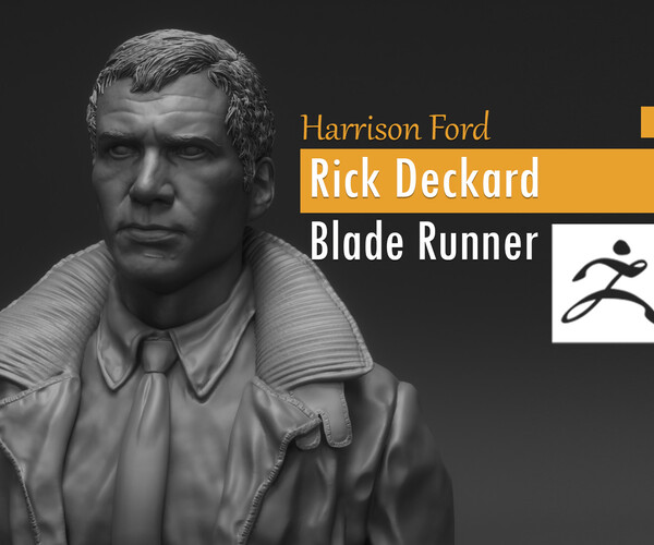 ArtStation - Harrison Ford - Rick Deckard - Blade Runner | Resources