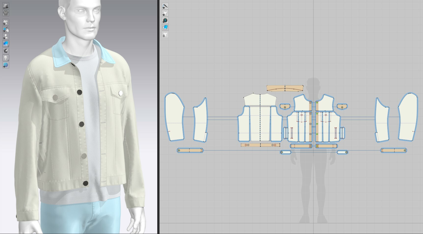 ArtStation - Jeans Jacket, Marvelous Designer, Clo3D +fbx, obj | Resources