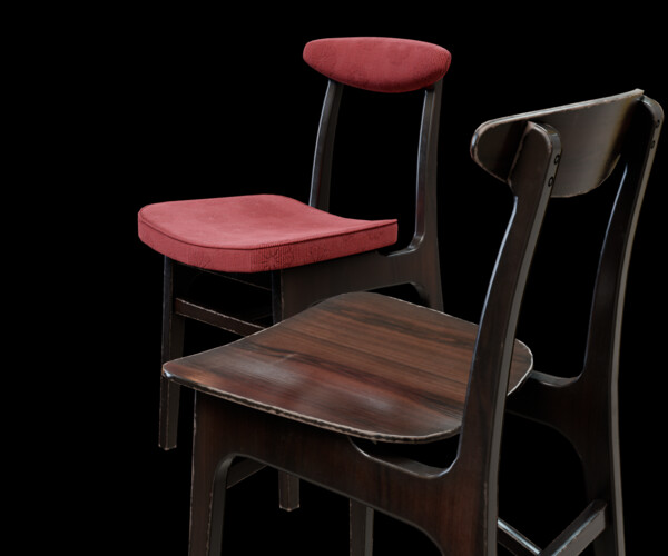 ArtStation - Soviet Chair Variant 1 Dark | Game Assets