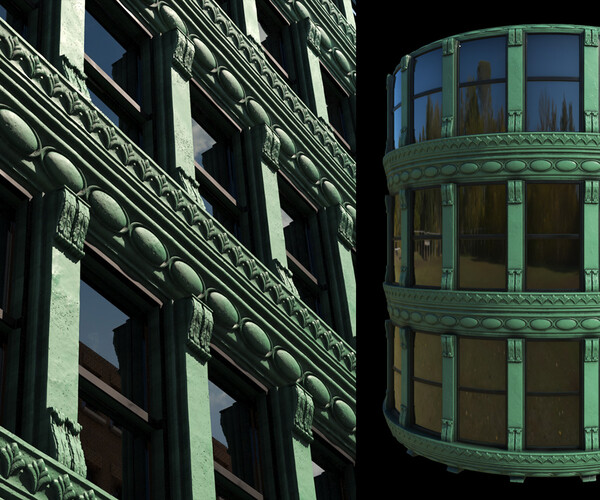 ArtStation - Facade and building PBR material bundle (SBSAR + 4k ...