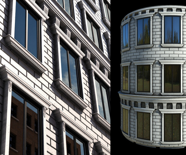 ArtStation - Facade and building PBR material bundle (SBSAR + 4k ...