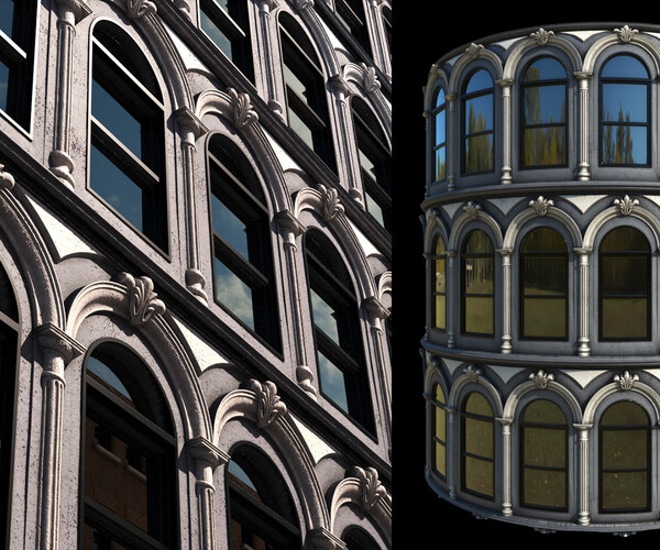 ArtStation - Facade and building PBR material bundle (SBSAR + 4k ...