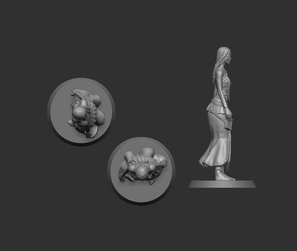 ArtStation - Female Spellcaster / Mage / Sorcerer 3D Print Ready ...