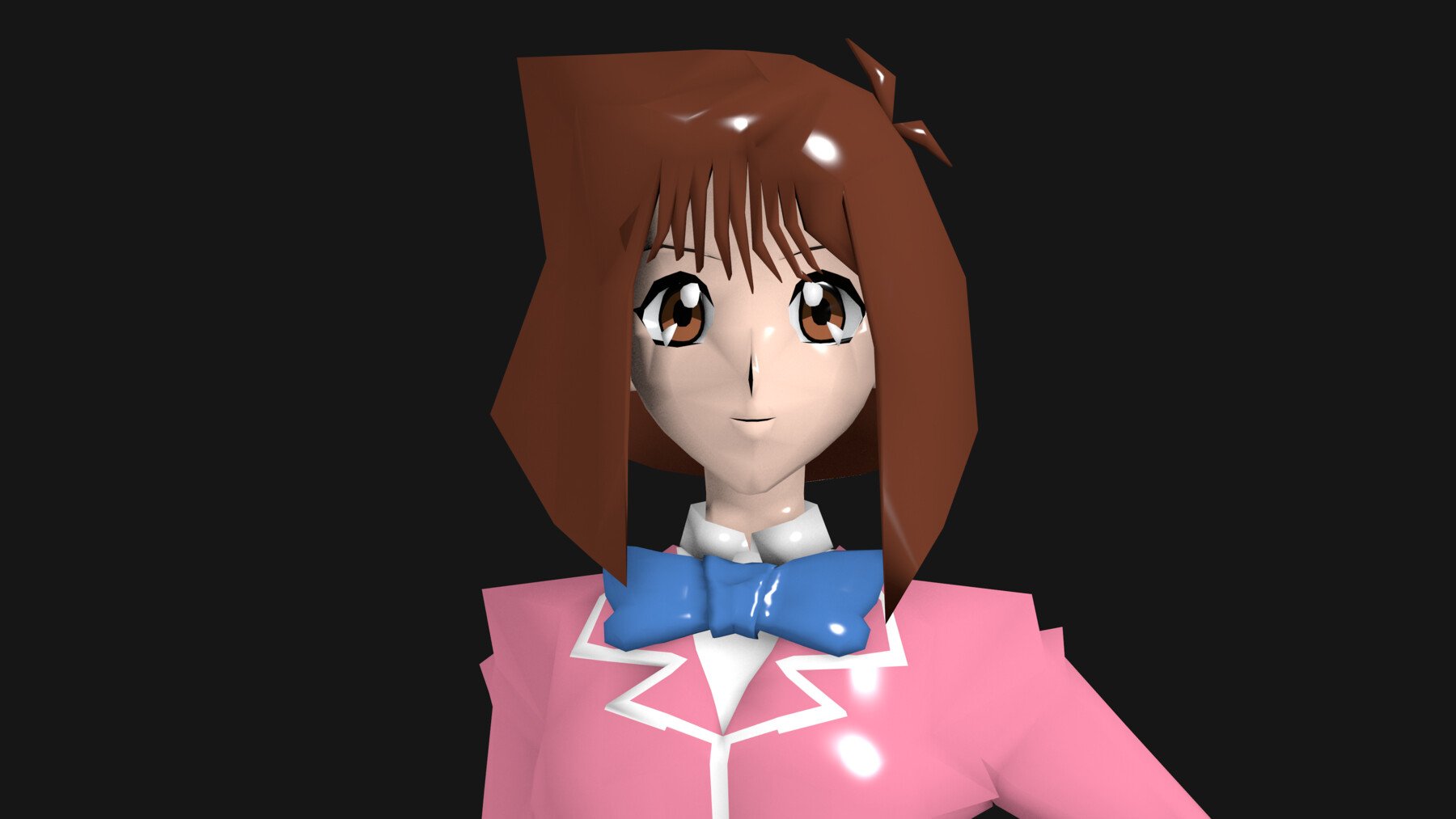 Artstation Tea Gardner Yugioh Anime Lowpoly Model Game Assets