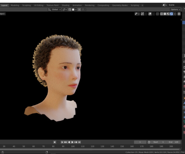 ArtStation - Hair starter pack V1.4 (Blender project) | Resources