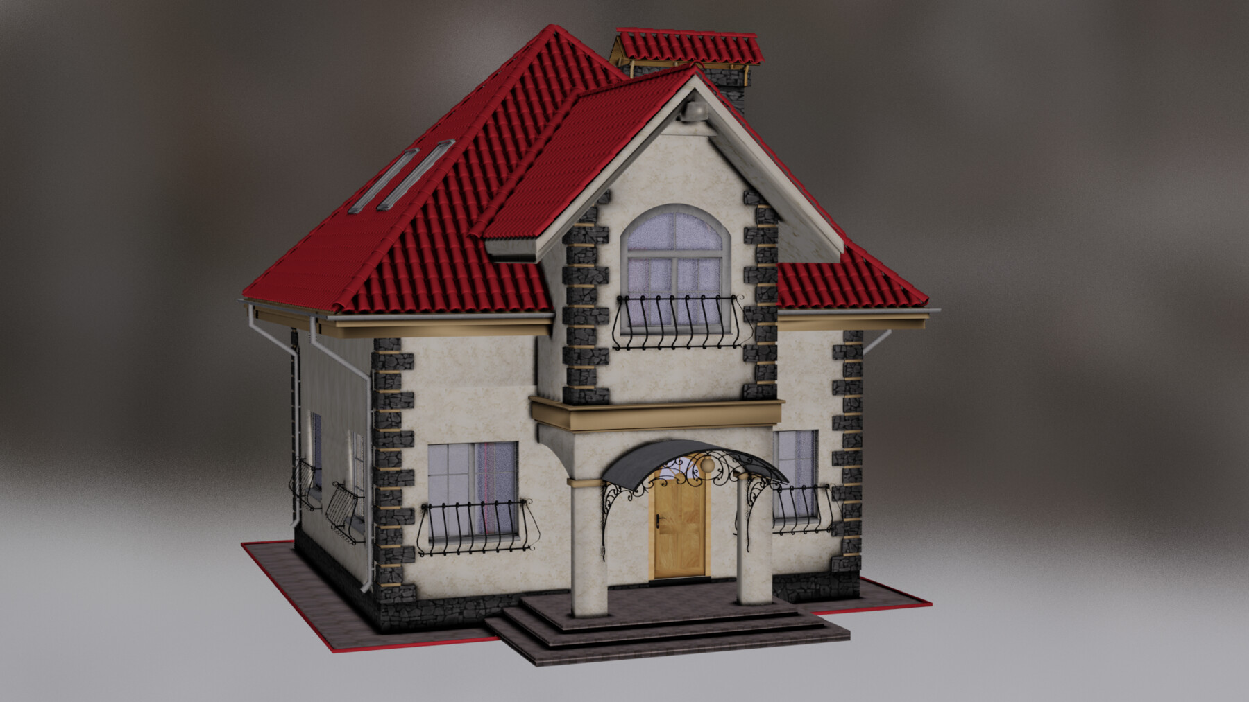 ArtStation - COTTAGE HOUSE WITH INTERIOR GAME READY | Game Assets