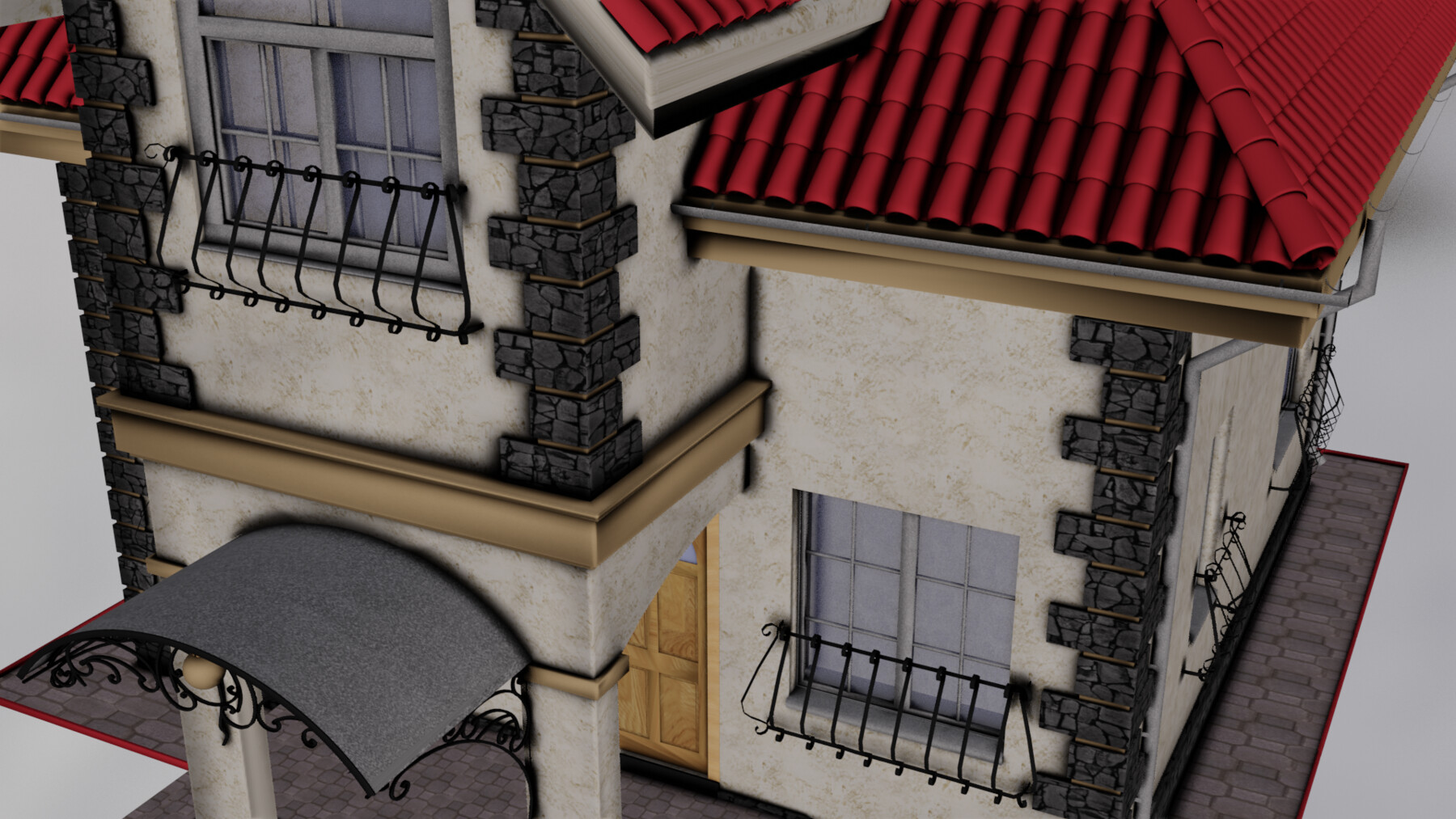 ArtStation - COTTAGE HOUSE WITH INTERIOR GAME READY | Game Assets