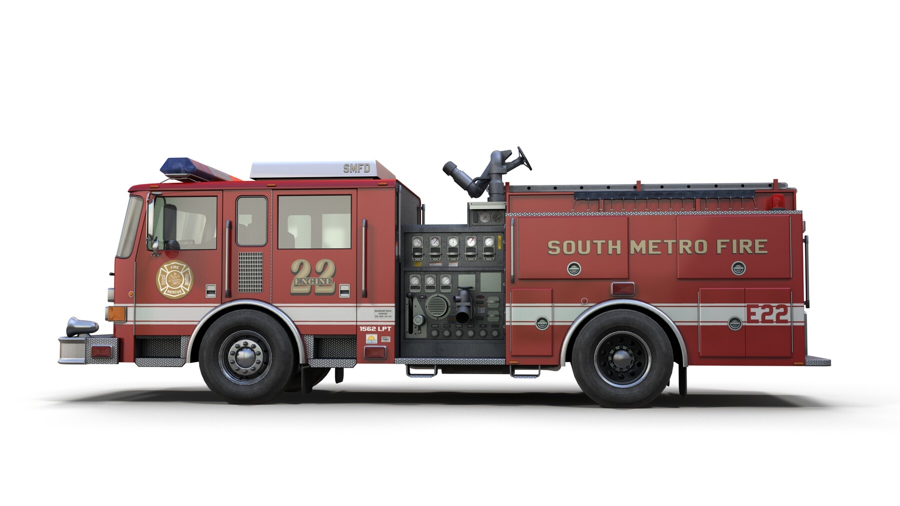 ArtStation - Seagrave marauder fire truck | Game Assets