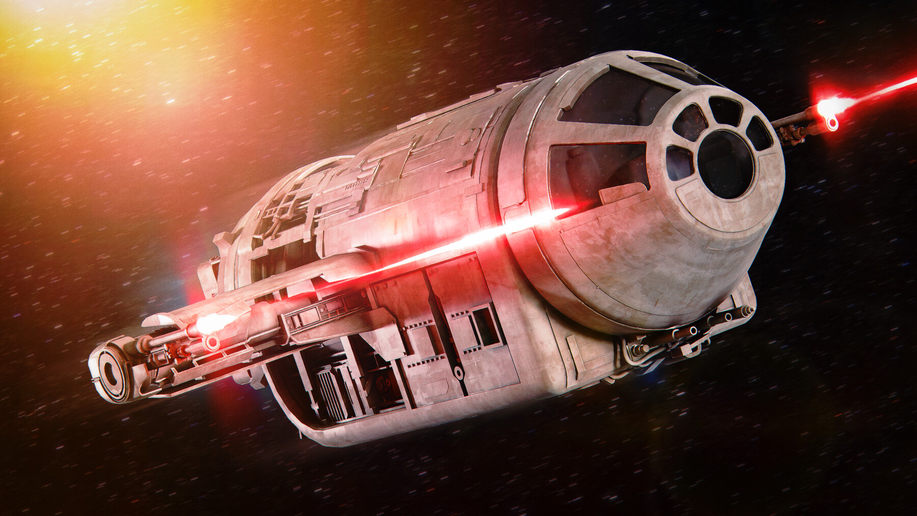 ArtStation - Rebel attack shuttle "Cargowisp" - Star Wars | Resources