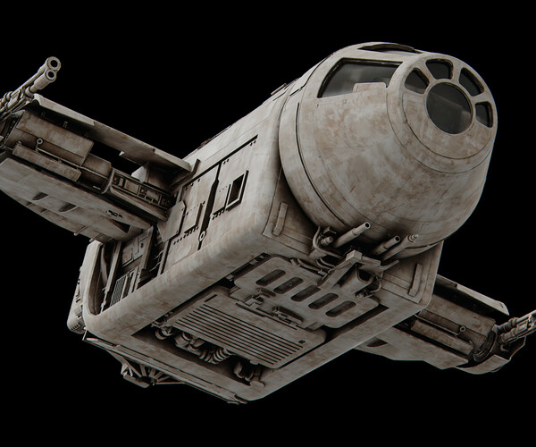 ArtStation - Rebel attack shuttle "Cargowisp" - Star Wars | Resources