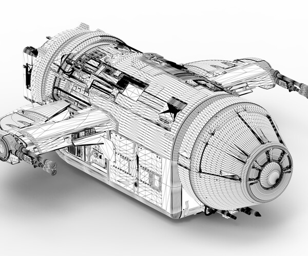 ArtStation - Rebel attack shuttle "Cargowisp" - Star Wars | Resources