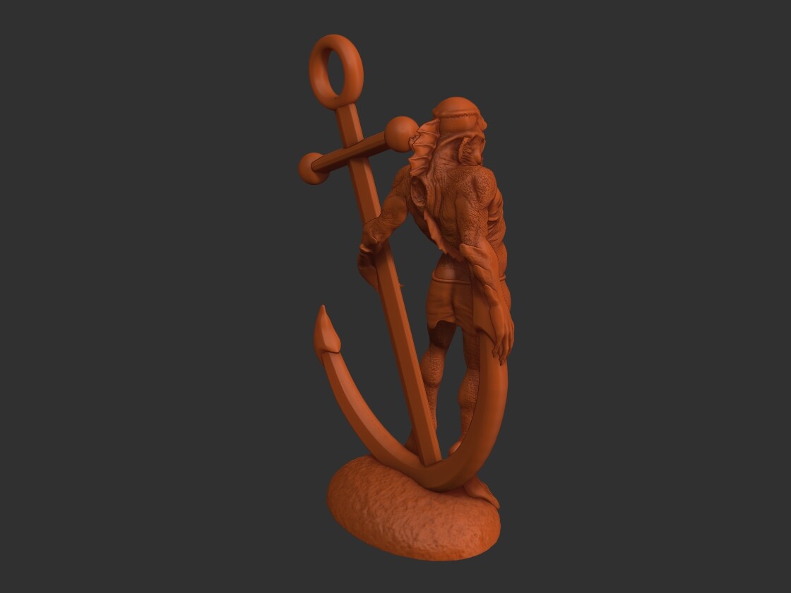 ArtStation - Merman figurine 3D print model | Resources